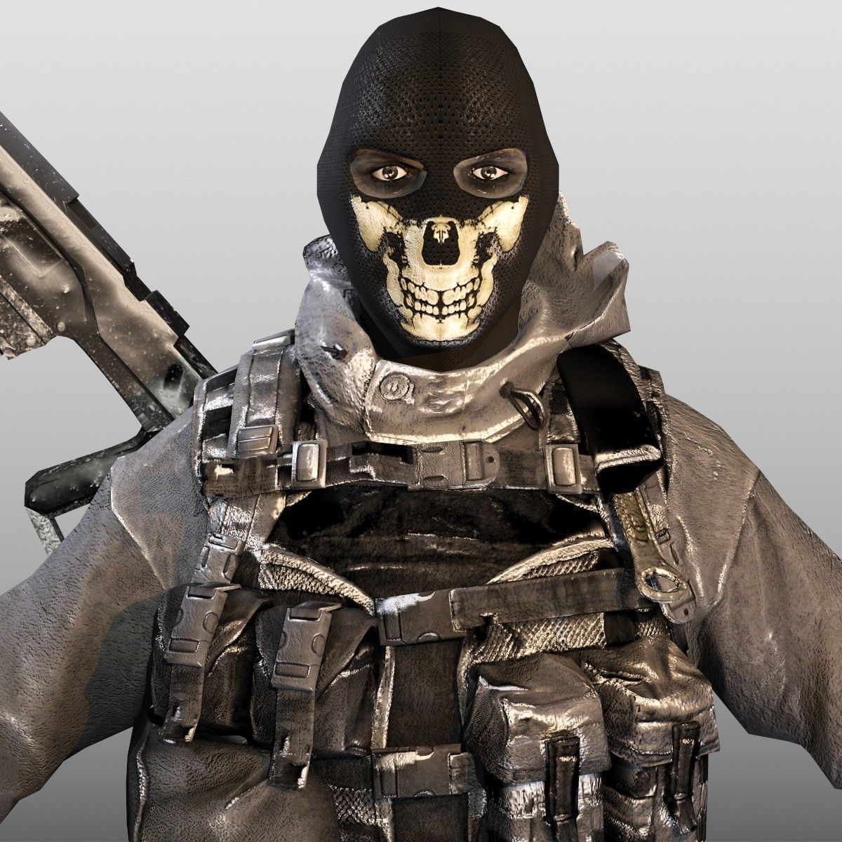 3D model Ghost Soldier VR / AR / low-poly | CGTrader