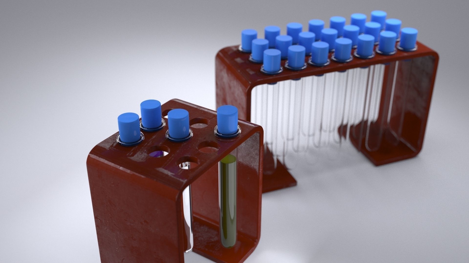 Test Tubes 3D model 3D model | CGTrader
