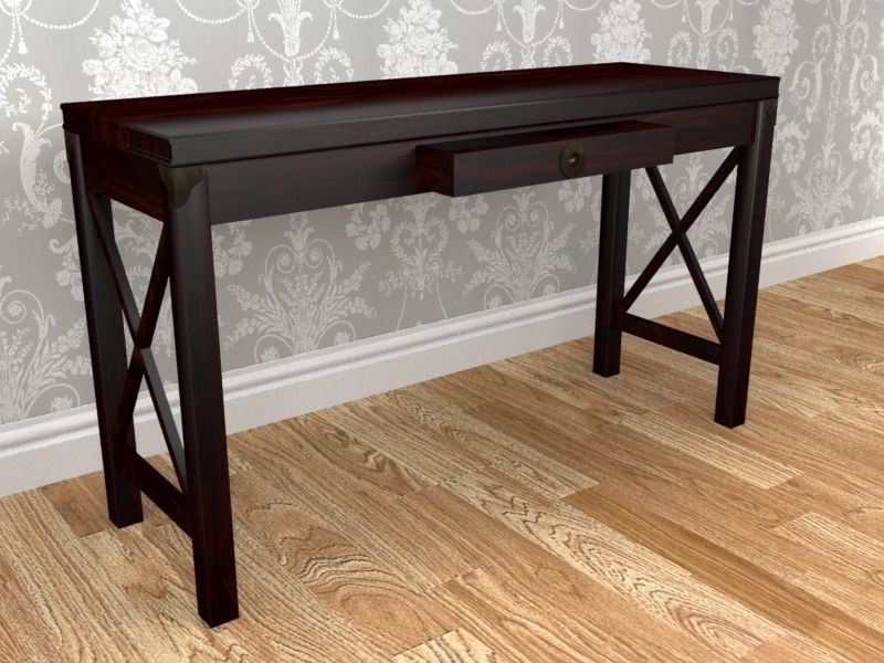 Laura Ashley Balmoral Chestnut Extending Console Table 3D model | CGTrader