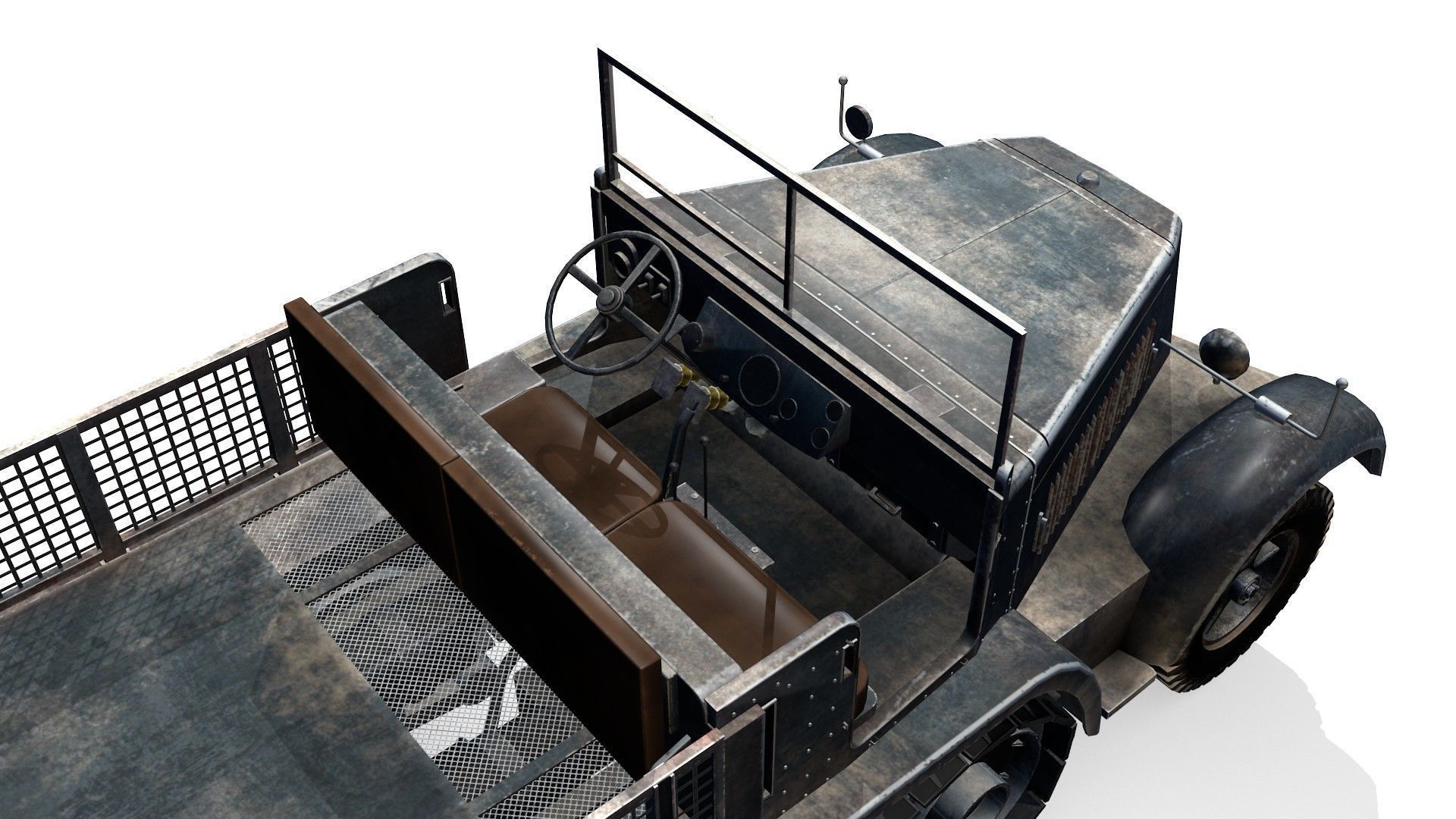 SdKfz7 Sonderkraftfahrzeug7 - ww2 Germany Half-track - 3D model rigged ...