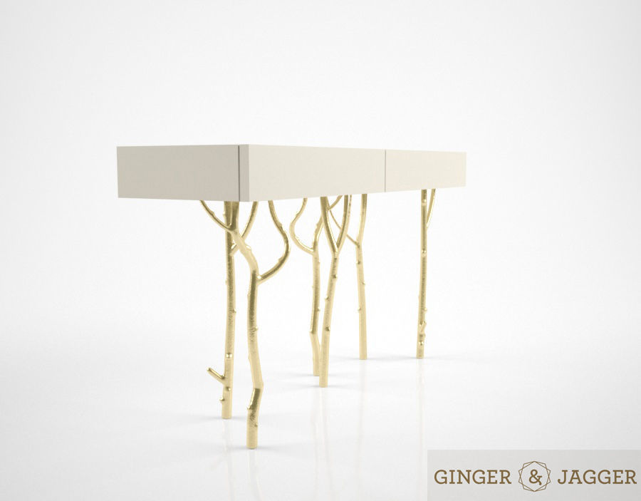 Ginger and Jagger fig tree console 3D model | CGTrader