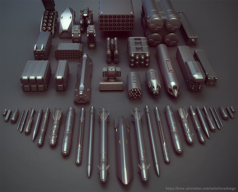 kit bash parts 3D model | CGTrader