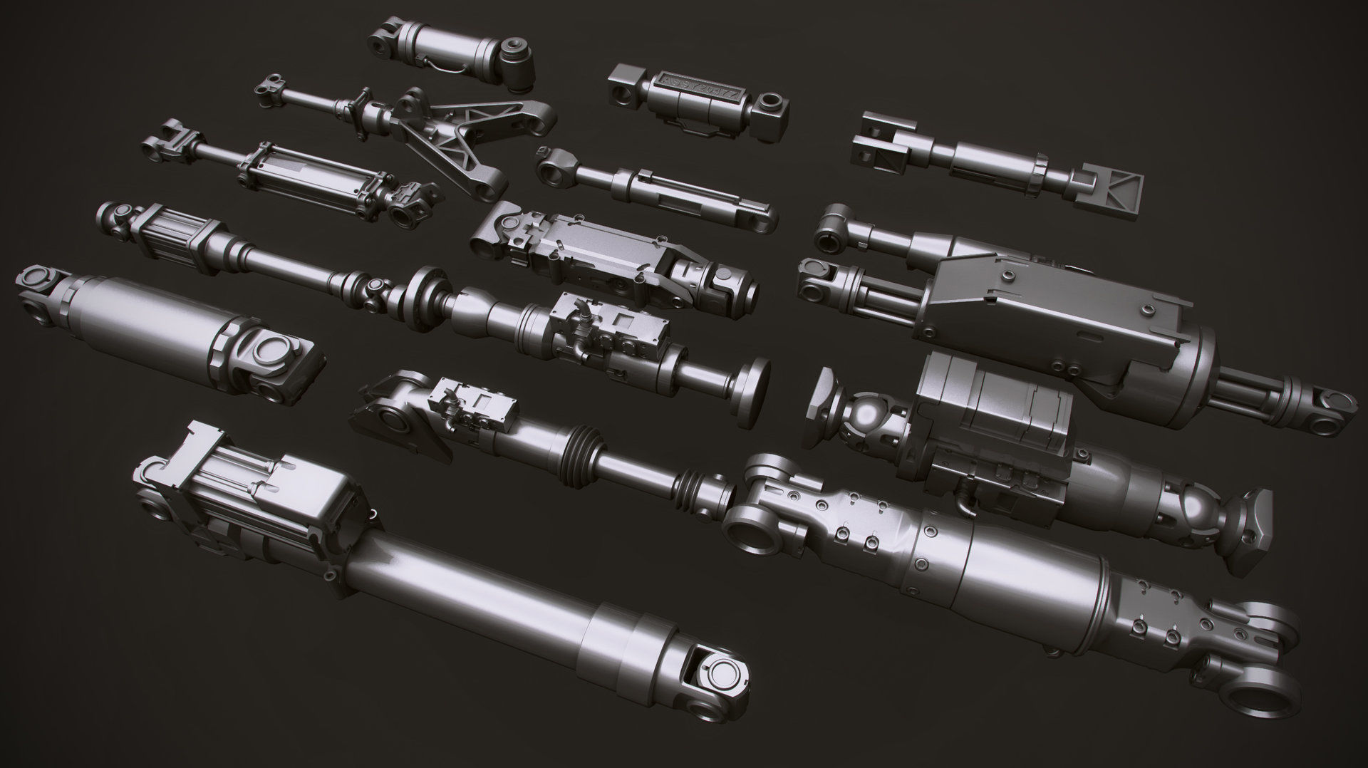 kit bash parts 3D model | CGTrader