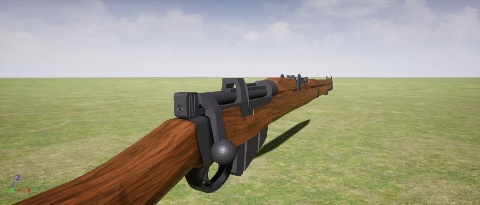 Lee-Enfield SMLE No1 Mk3 303 with Bayonet blend and fbx files free VR ...