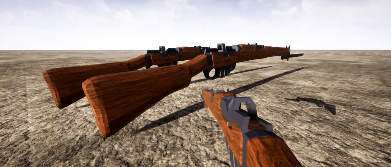 Lee-Enfield SMLE No1 Mk3 303 with Bayonet blend and fbx files free VR ...