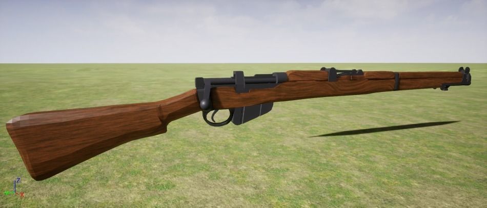 Lee-Enfield SMLE No1 Mk3 303 with Bayonet blend and fbx files free VR ...