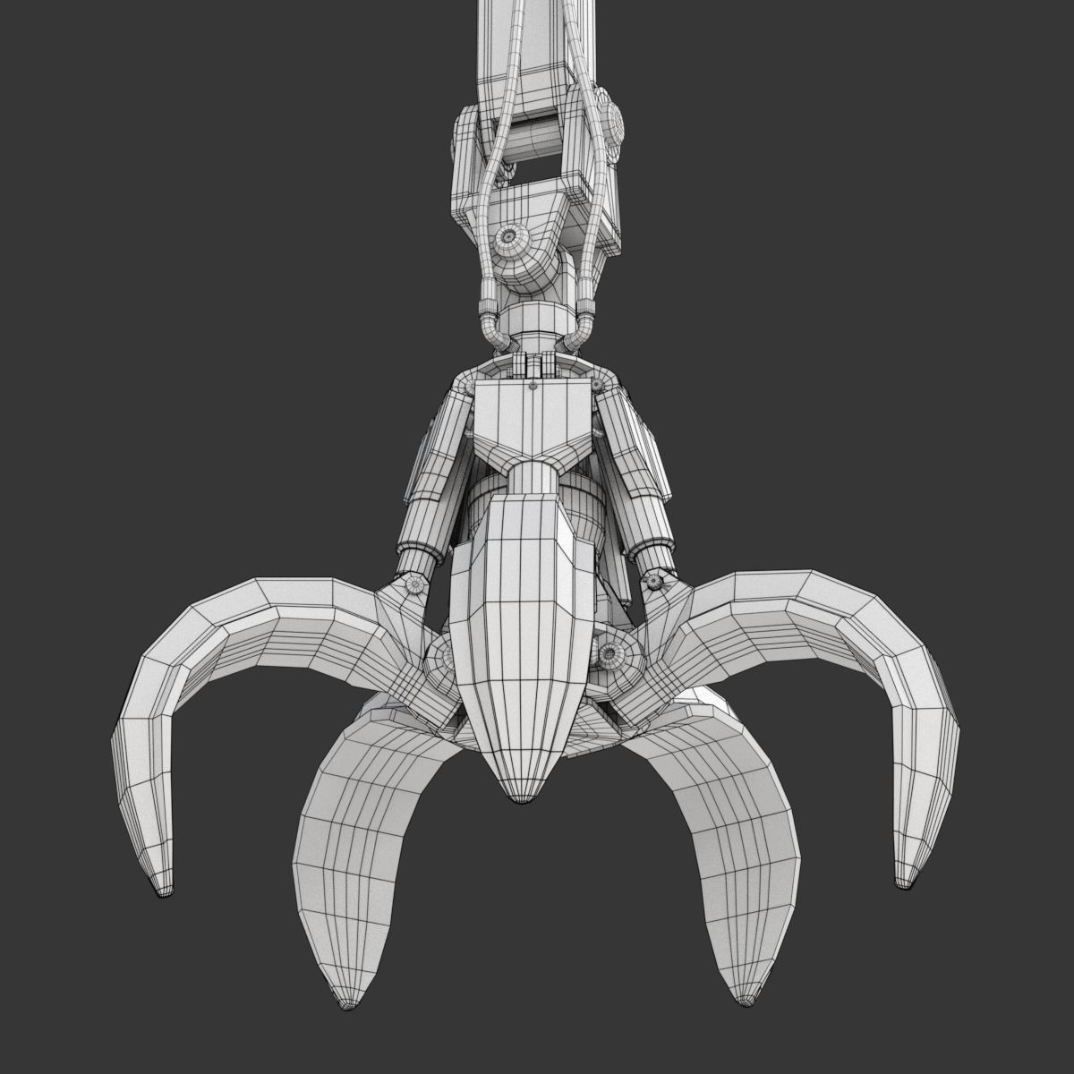 Industrial Hydromechanical Claw 3D model | CGTrader