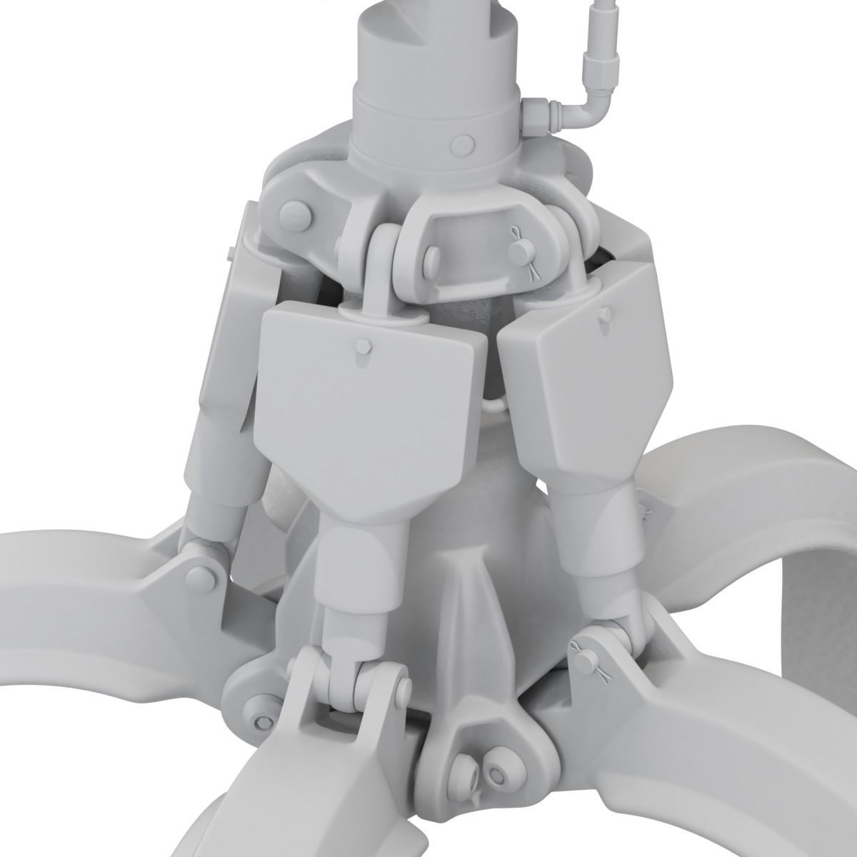 Industrial Hydromechanical Claw 3D model | CGTrader