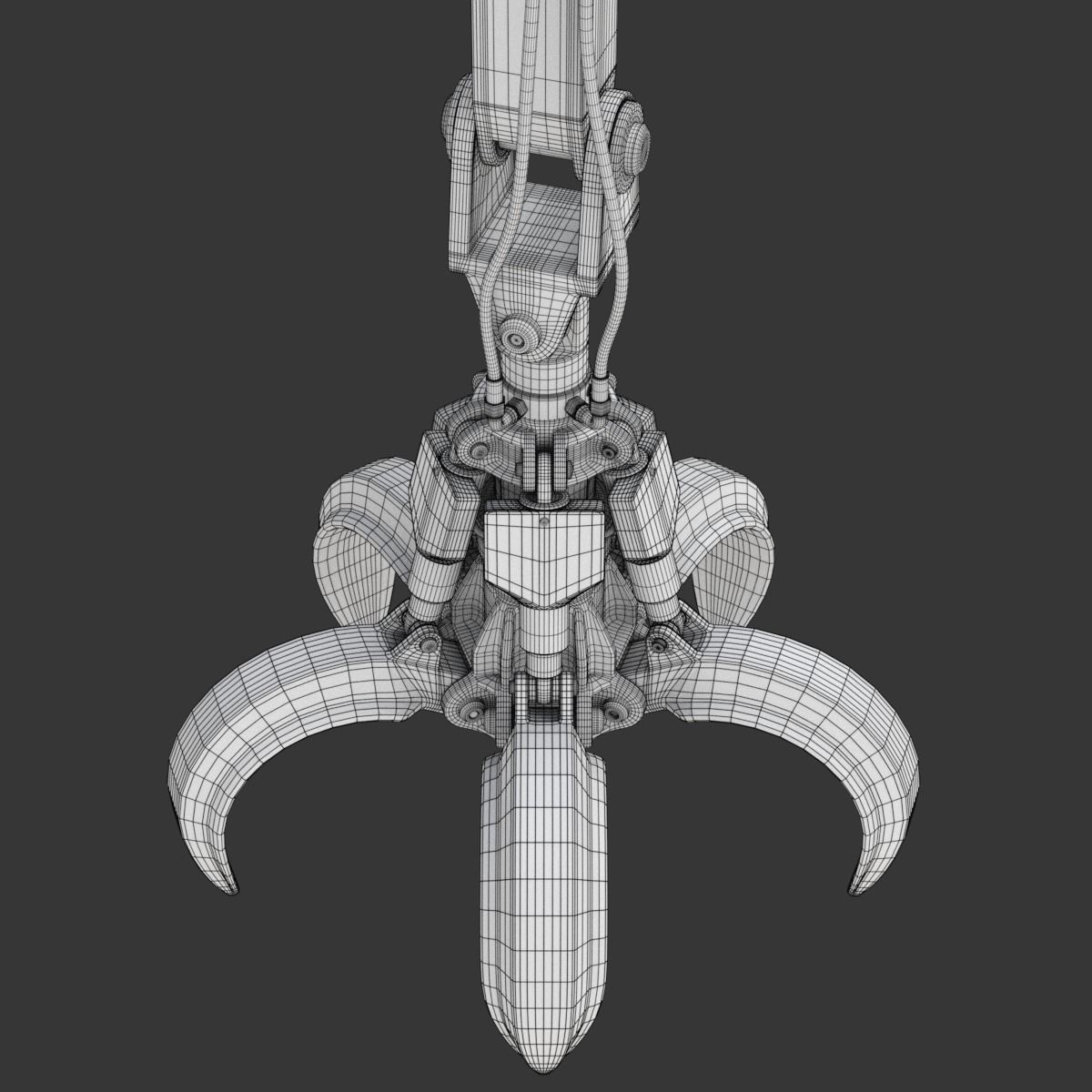 Industrial Hydromechanical Claw 3D model | CGTrader