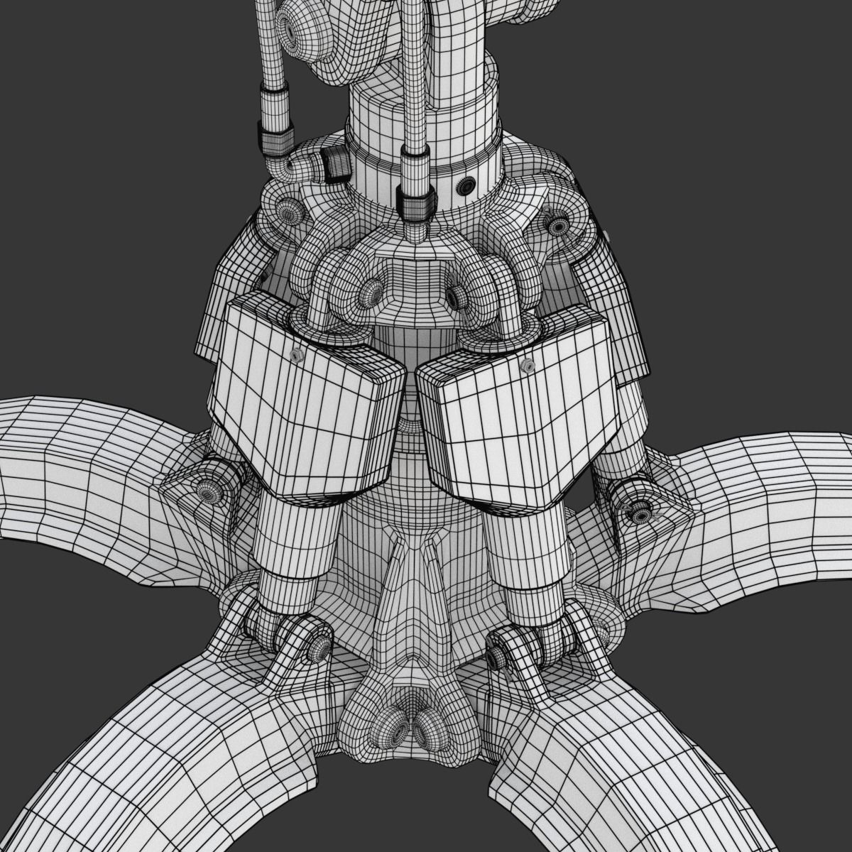 Industrial Hydromechanical Claw 3D model | CGTrader