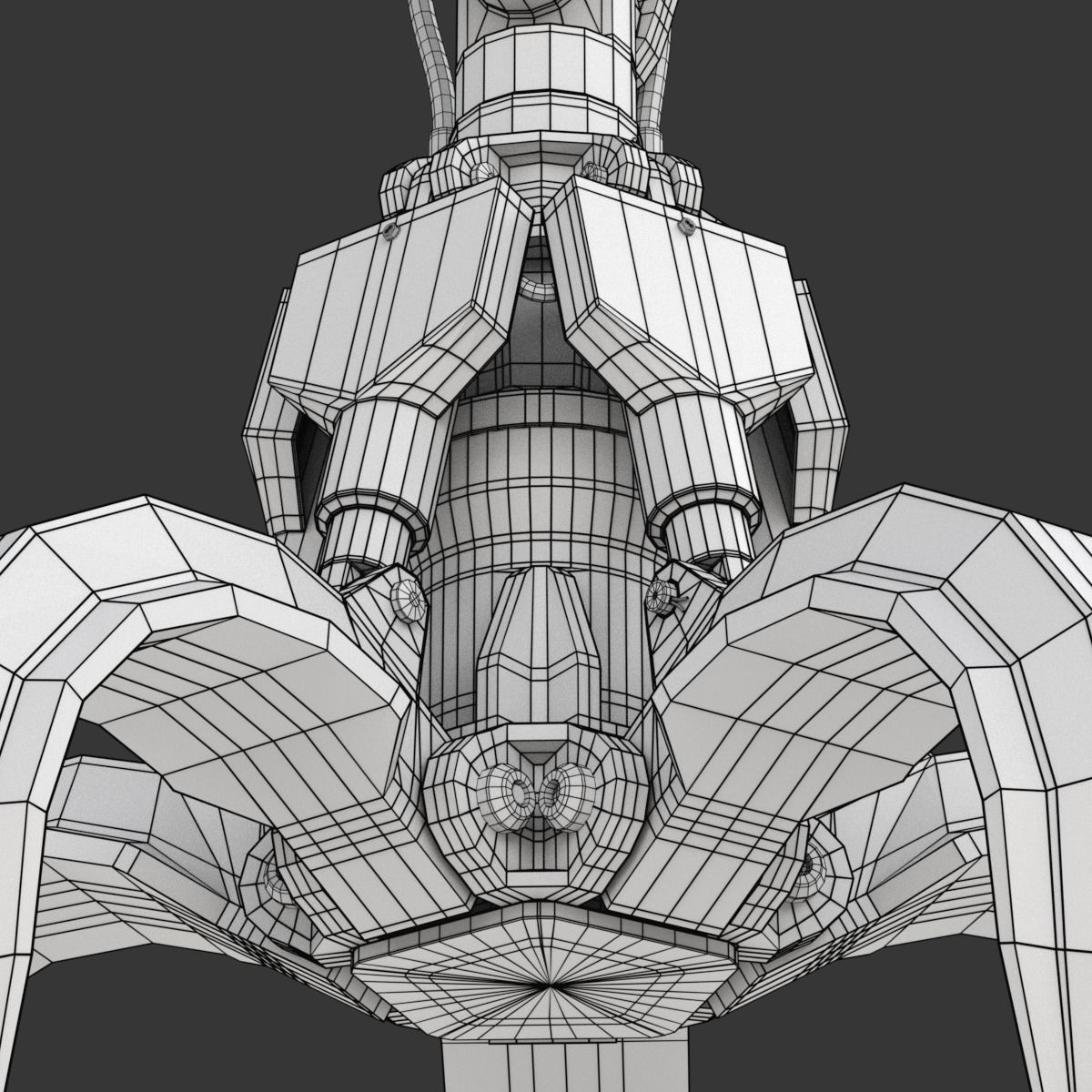 Industrial Hydromechanical Claw 3D model | CGTrader