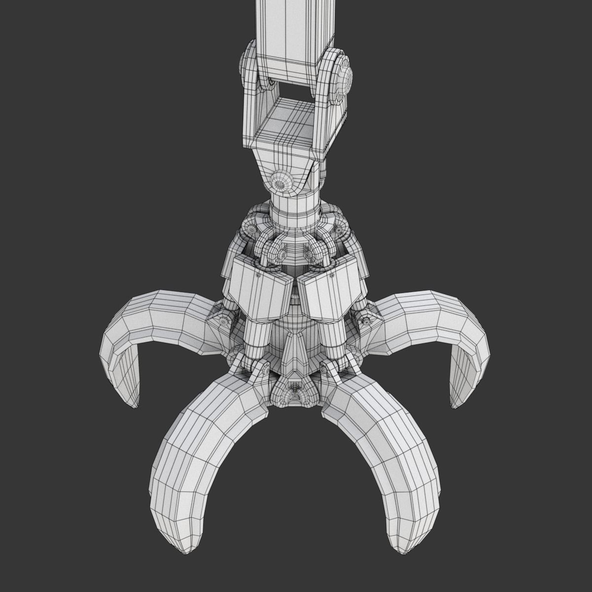 Industrial Hydromechanical Claw 3D model | CGTrader