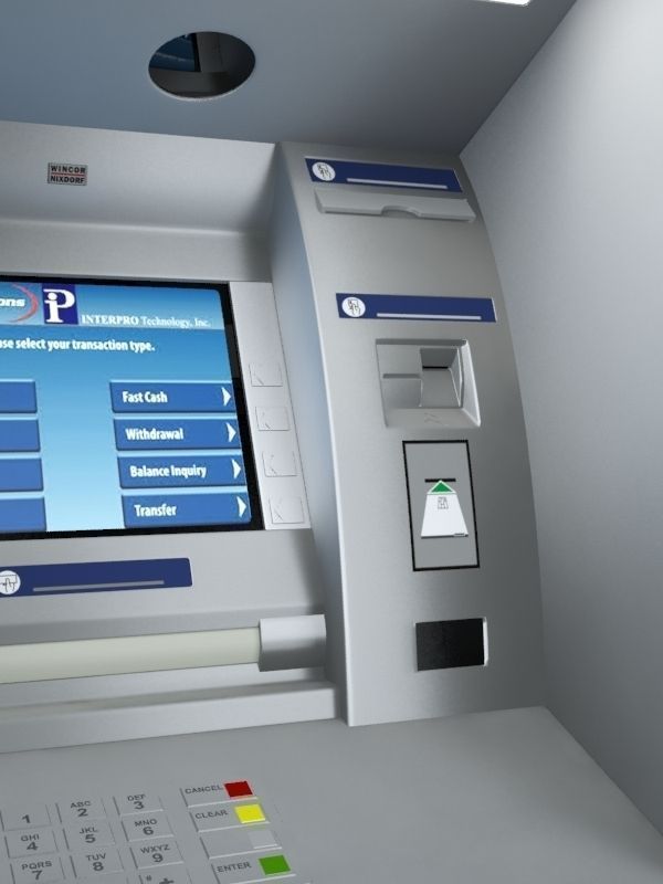 ATM machine Wincor Nixdorf 3D Model .max .obj .3ds .fbx - CGTrader.com