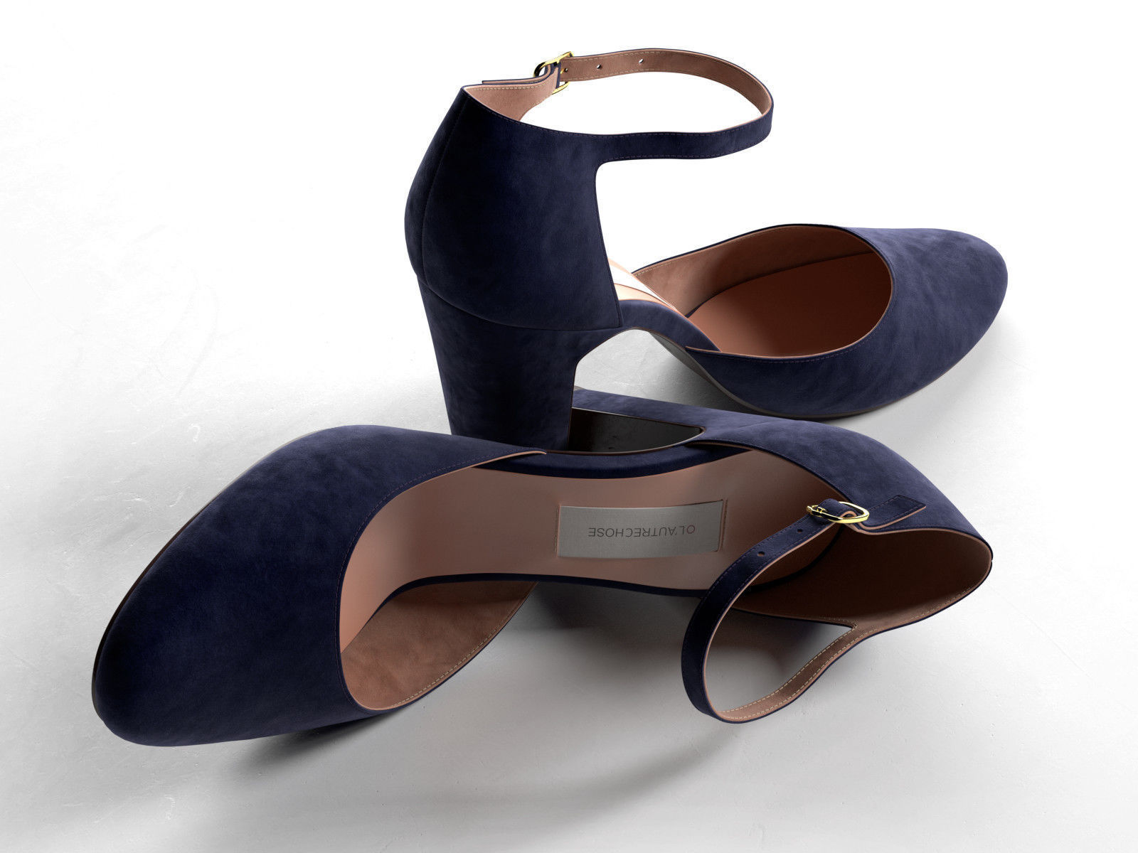 Indigo Pumps 3D model | CGTrader
