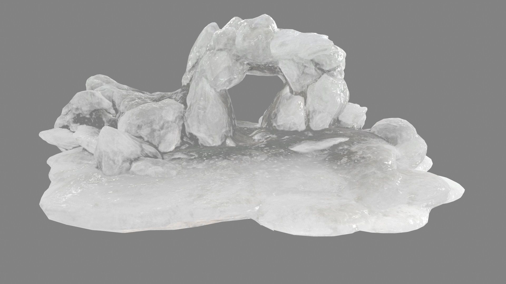 3D model Ice Cave VR / AR / low-poly | CGTrader