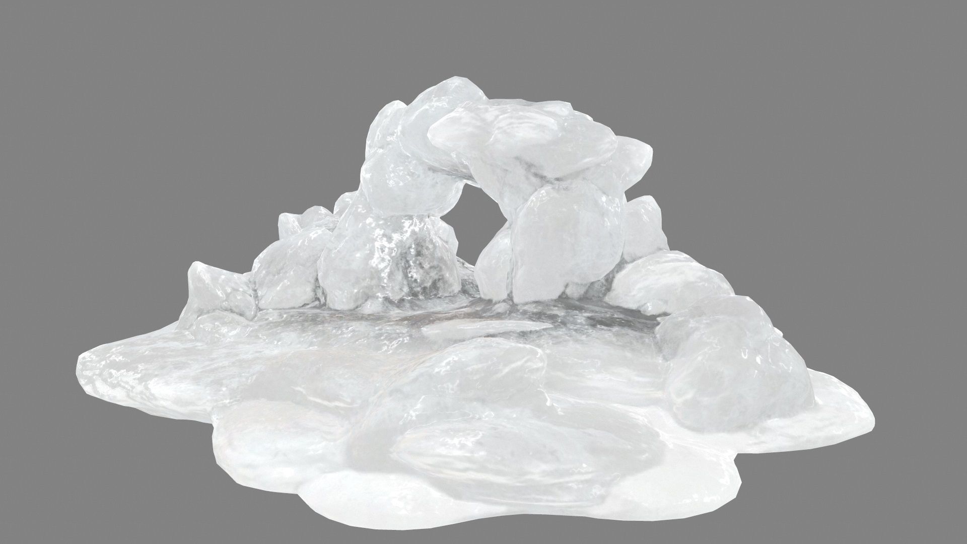 3D model Ice Cave VR / AR / low-poly | CGTrader