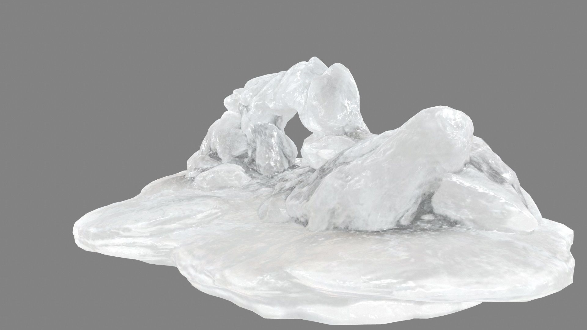 3D model Ice Cave VR / AR / low-poly | CGTrader