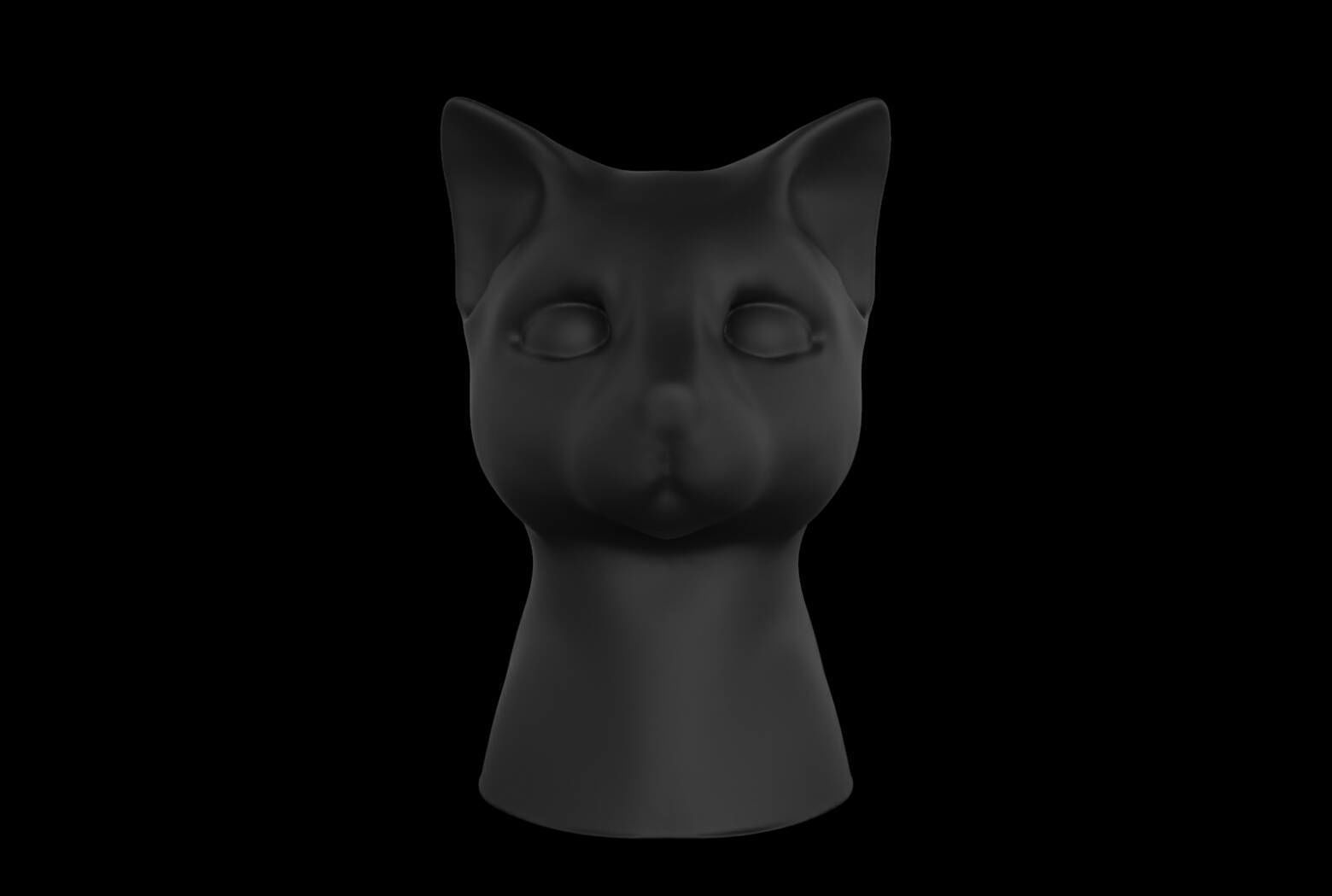 Cat-Half body 3D model 3D printable | CGTrader