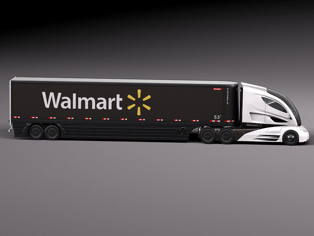 Walmart Truck 2015 3D Model .max .obj .3ds .fbx .c4d .lwo .lw .lws ...