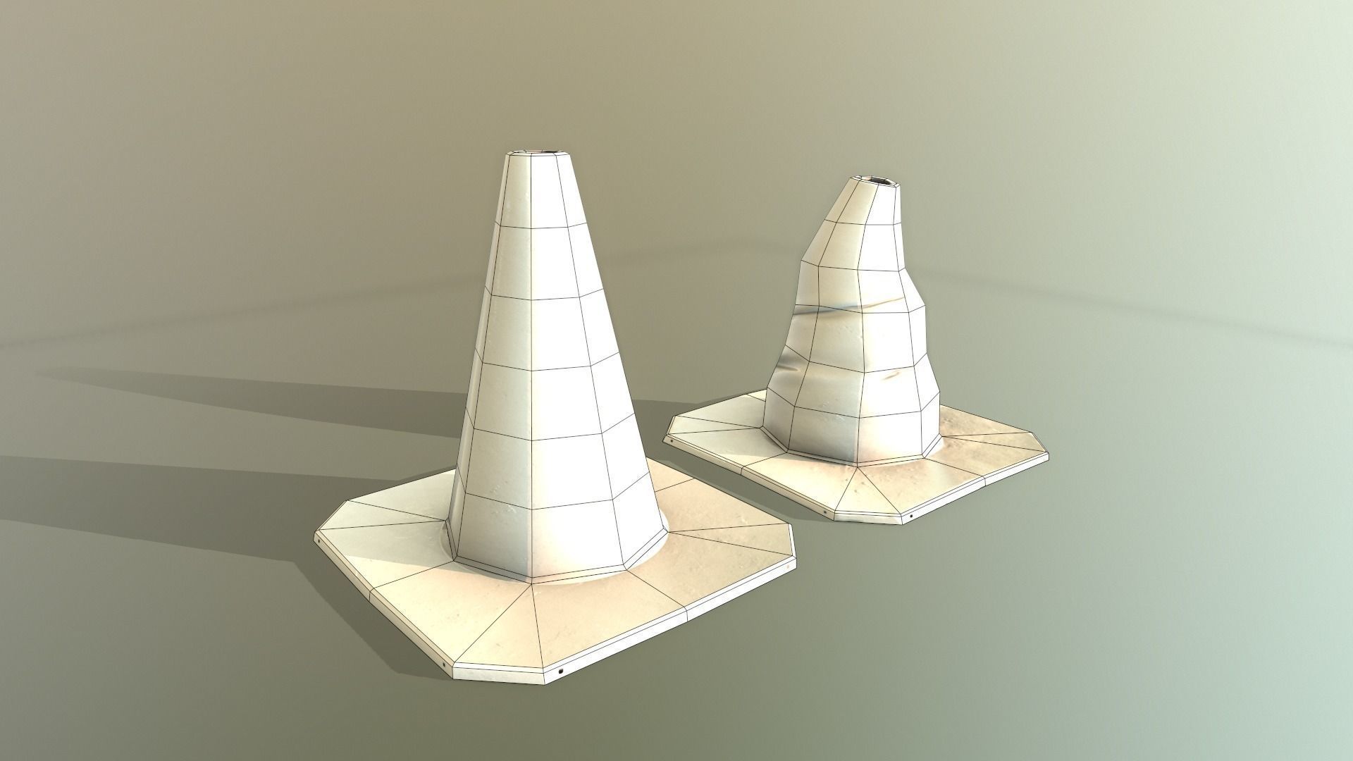 3D model LOW POLY - Traffic Cone VR / AR / low-poly | CGTrader