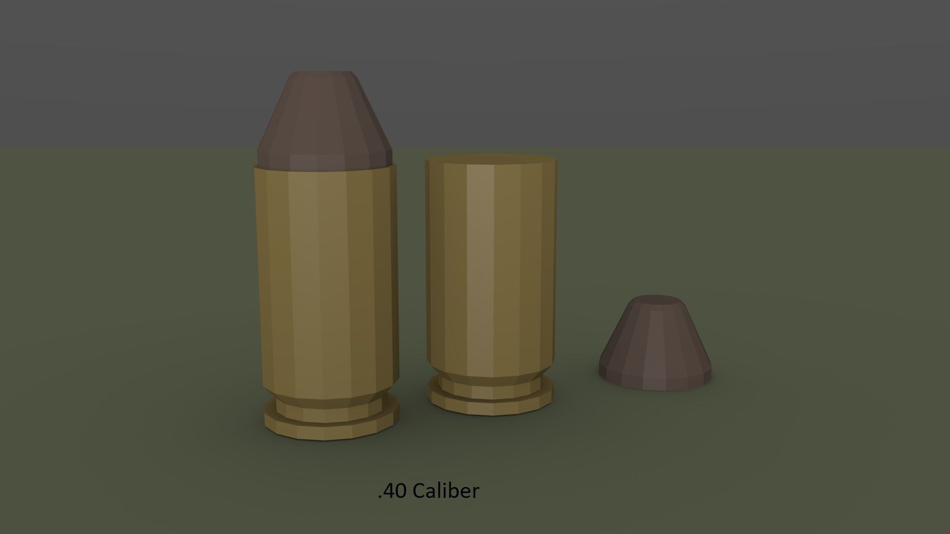 3D model Low-Poly Ammo two bullets VR / AR / low-poly | CGTrader