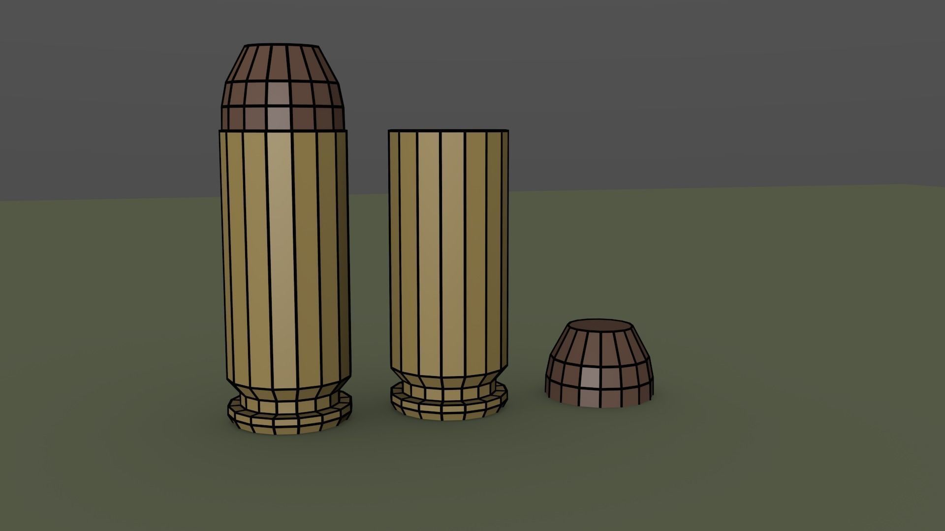 3D model Low-Poly Ammo two bullets VR / AR / low-poly | CGTrader