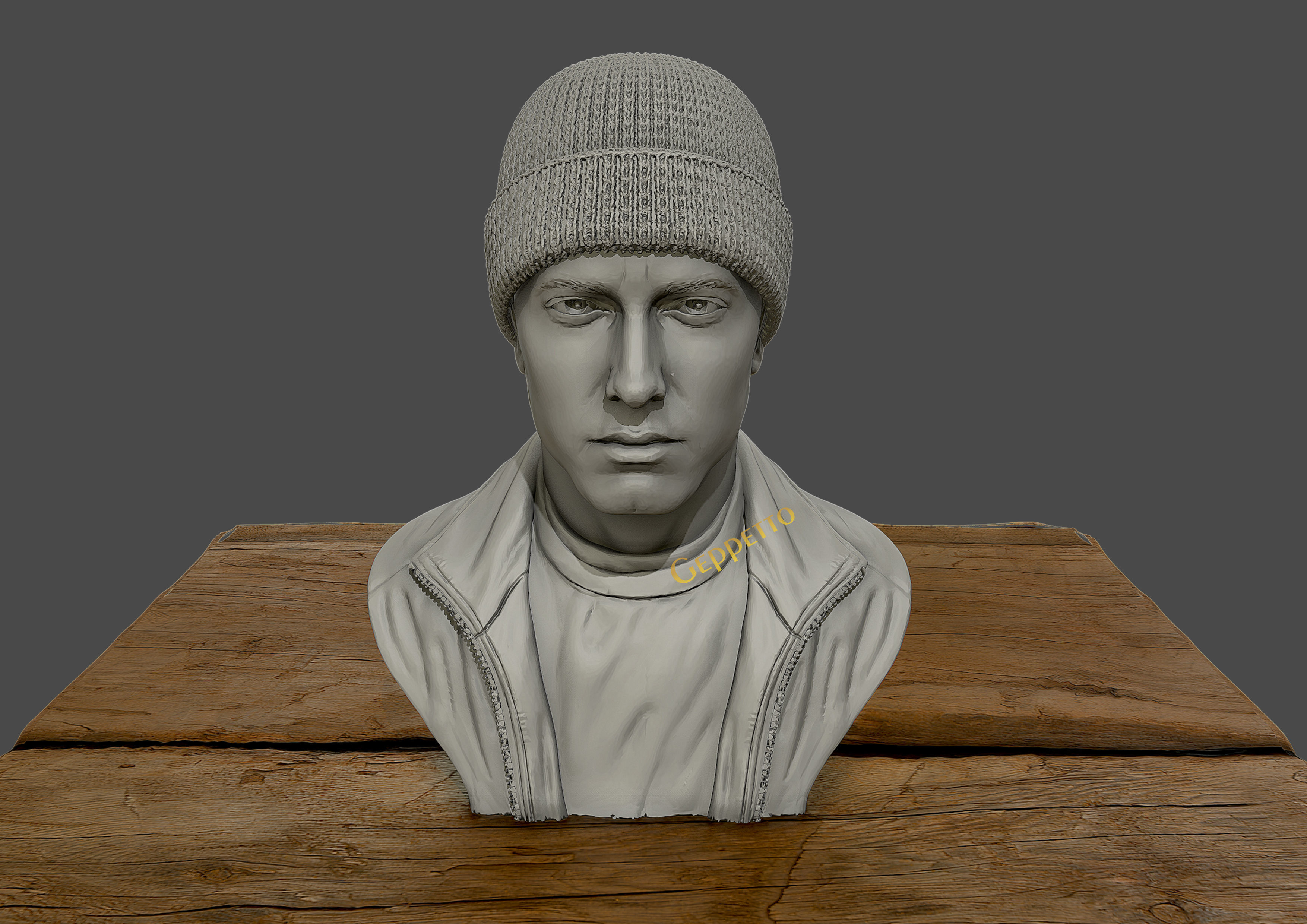 Eminem 3D portrait sculpture 3D model 3D printable | CGTrader