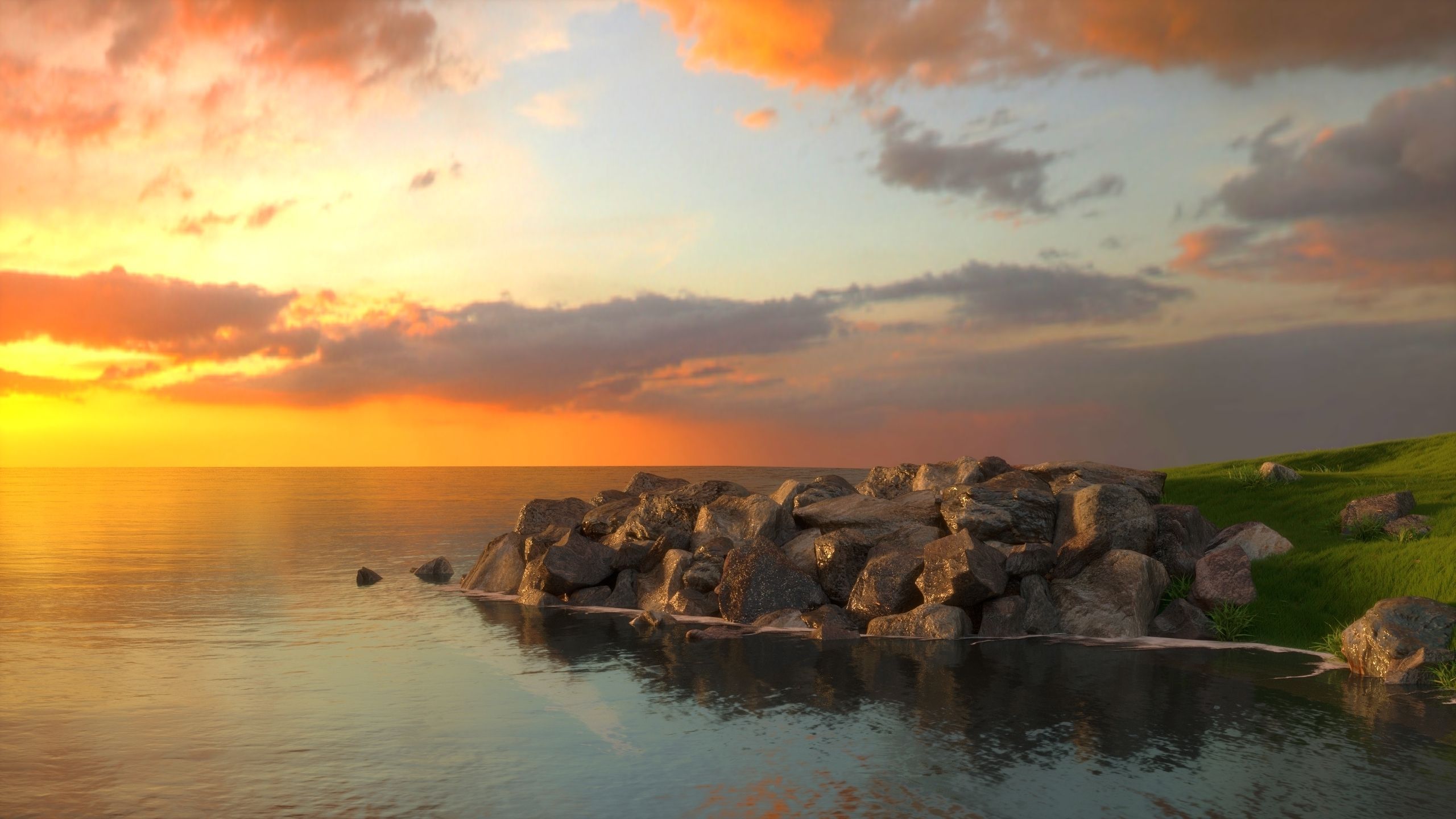 Sea Side View free 3D model | CGTrader