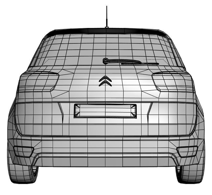 Small city hatchback car 3D model | CGTrader