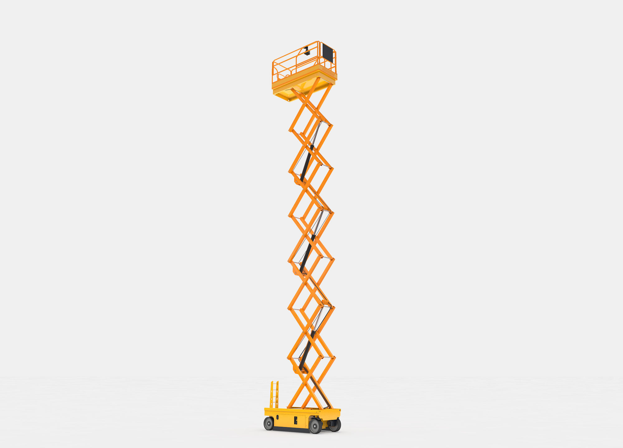 Scissors Lift Aerial Work Platform 3D model animated rigged | CGTrader