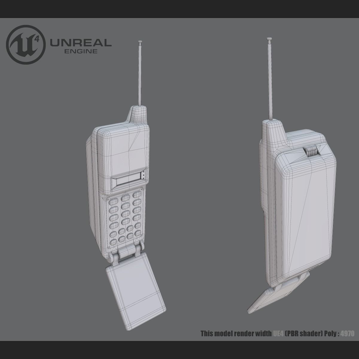 3D model Mobile Phone Vintage VR / AR / low-poly | CGTrader