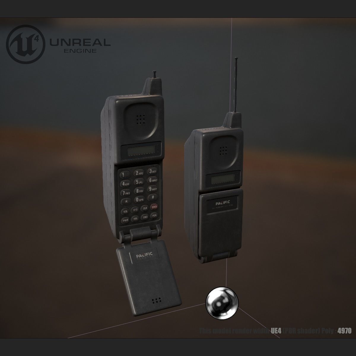 3D model Mobile Phone Vintage VR / AR / low-poly | CGTrader