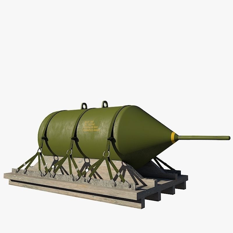 Daisy Cutter Bomb BLU-82B 3D Model .max .obj .3ds .fbx .dxf - CGTrader.com