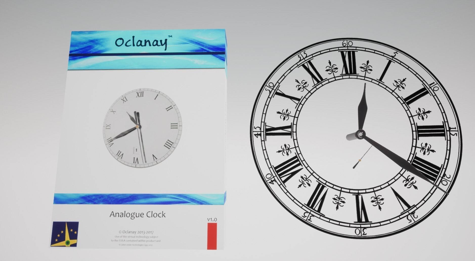 3D model Universal Analogue Clock - Blueprint for Unreal Engine 4 VR ...