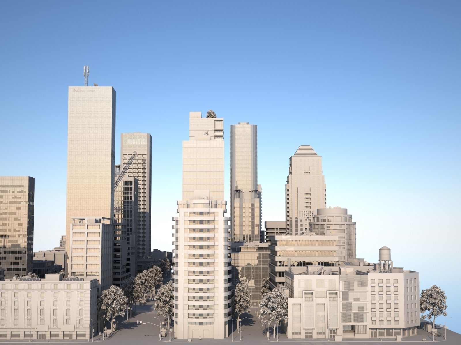 3D model Karton City VR / AR / low-poly | CGTrader