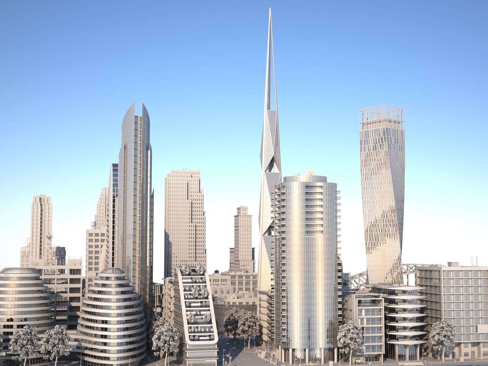 3D model Karton City VR / AR / low-poly | CGTrader