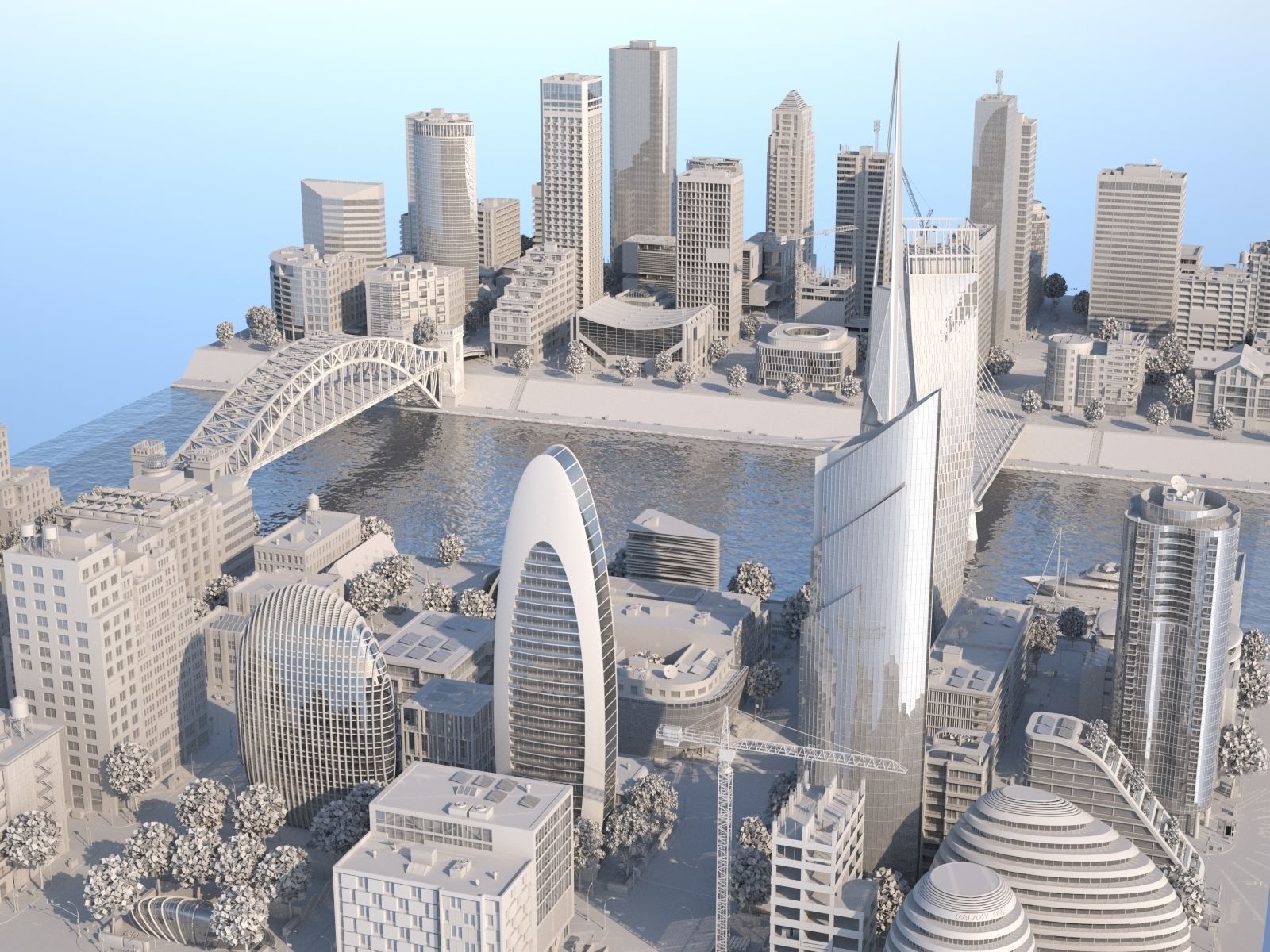 3D model Karton City VR / AR / low-poly | CGTrader