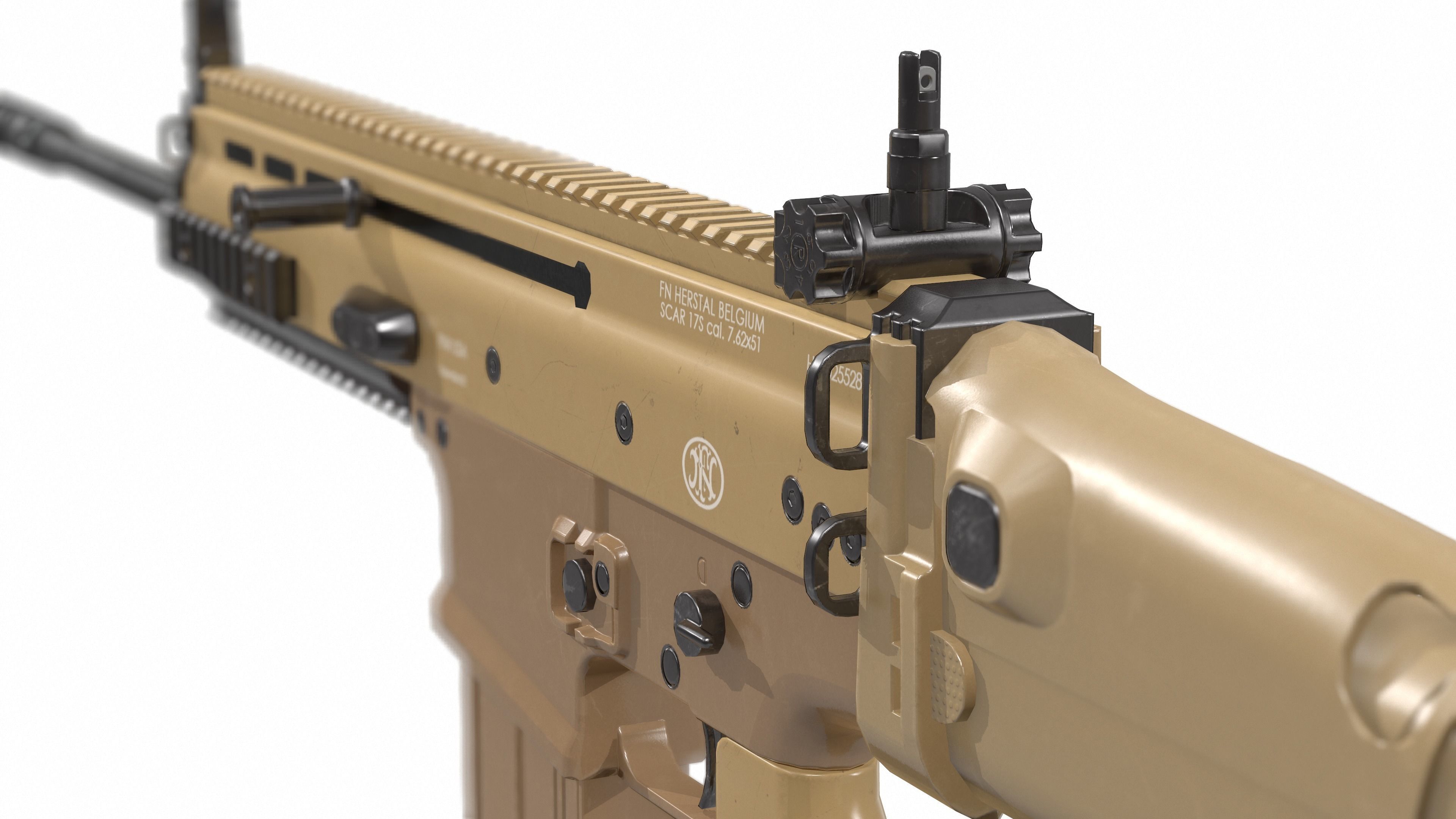 3D model SCAR 17S VR / AR / low-poly | CGTrader