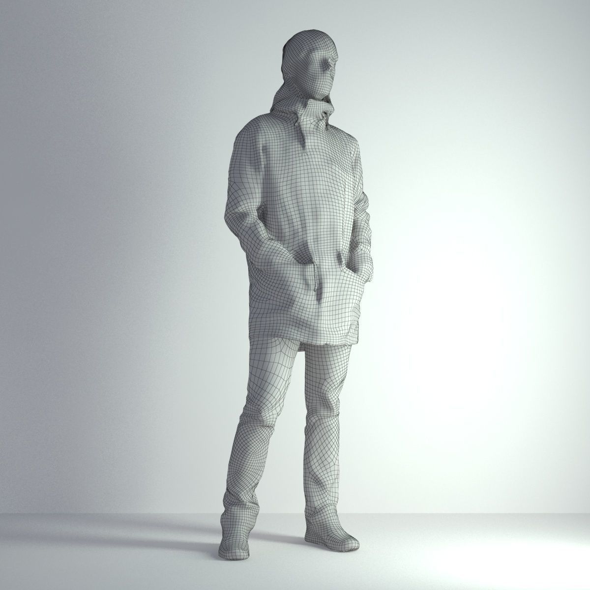 3D Scan Man Winter 013 3D model | CGTrader