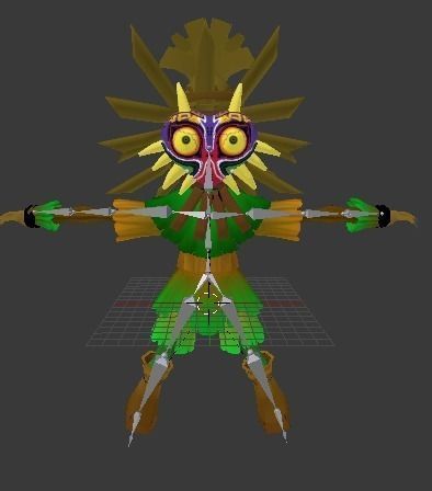 3D model Skull Kid Zelda VR / AR / low-poly rigged | CGTrader