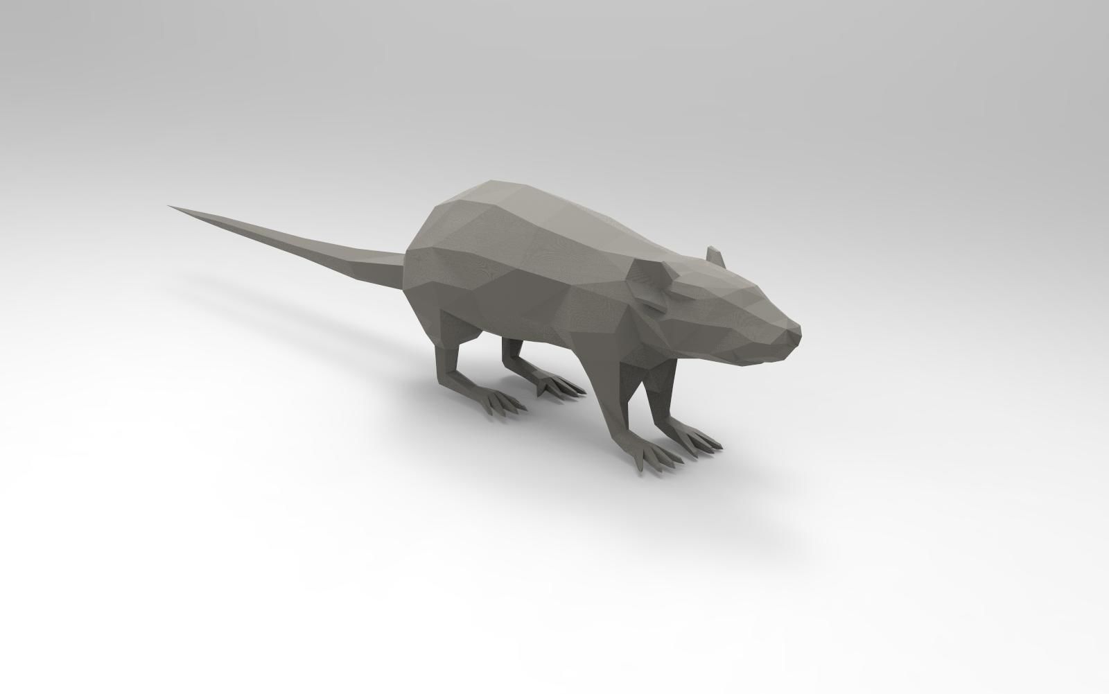 3D model RAT for VR / AR / low-poly | CGTrader