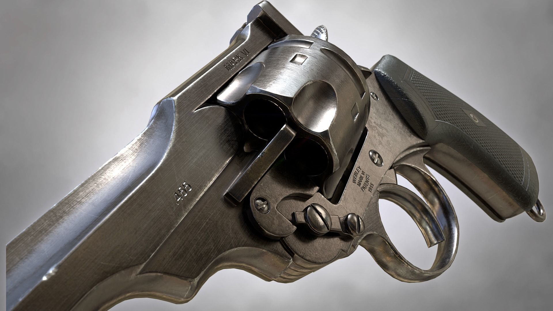 3D model Webley MK VI Revolver PBR VR / AR / low-poly | CGTrader