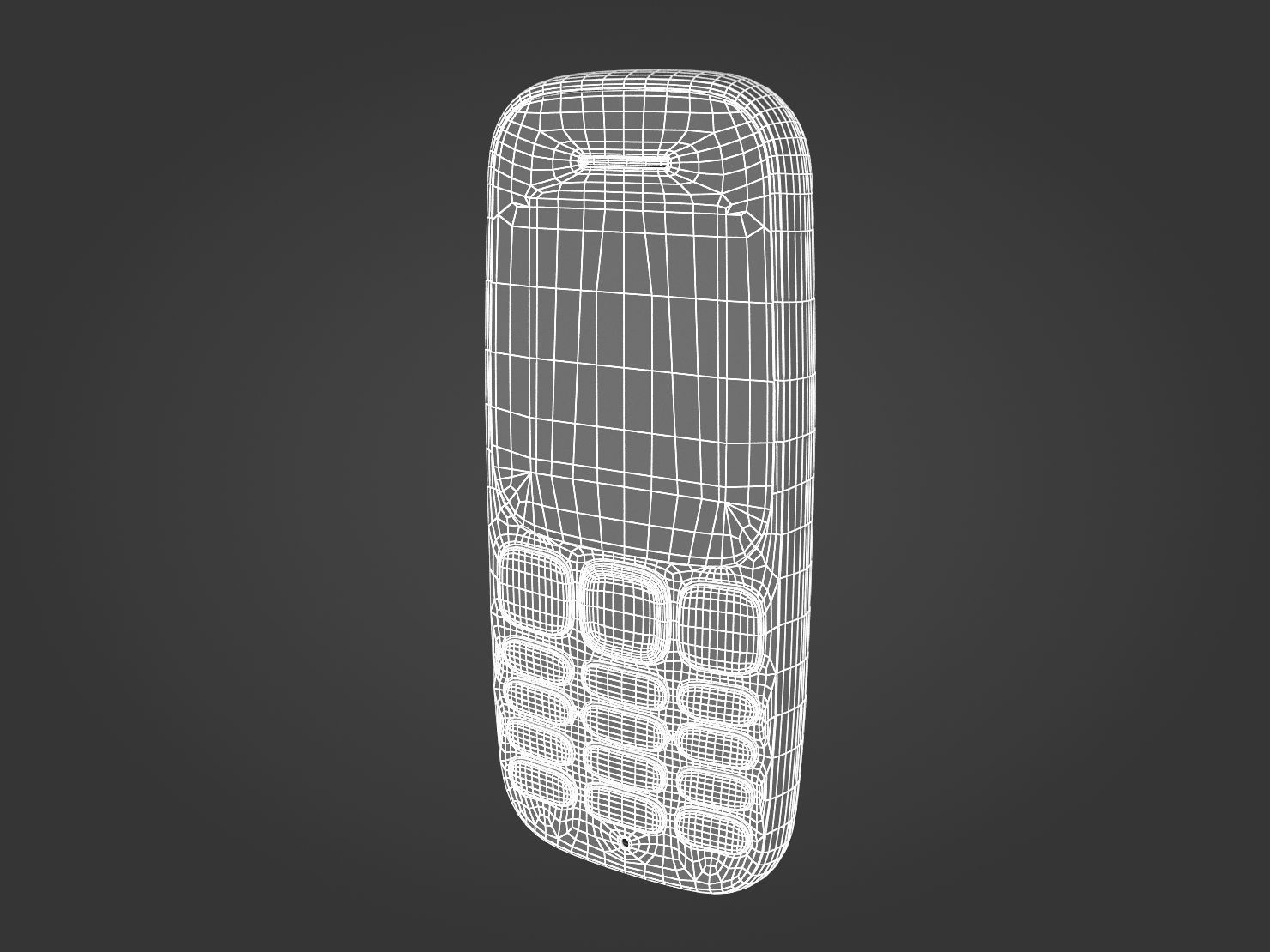 Nokia 105 2017 White Blue Black free 3D model | CGTrader