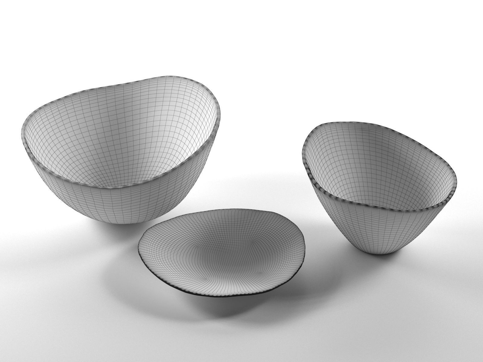 Vintage Bowls 3D model | CGTrader