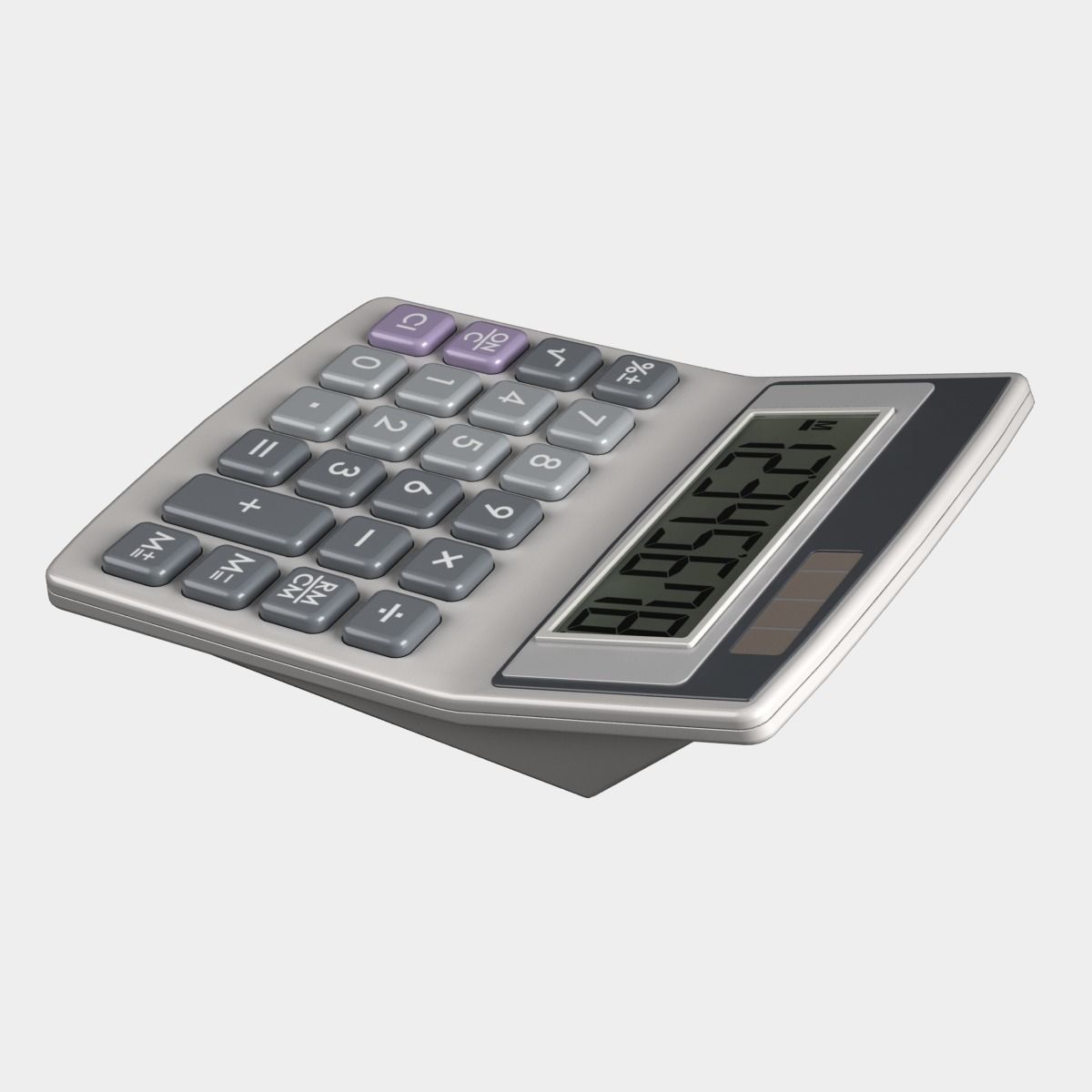 Solar Calculator 3D model | CGTrader
