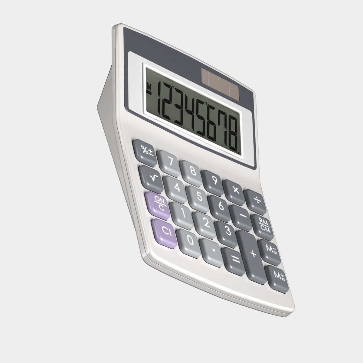 Solar Calculator 3D model | CGTrader