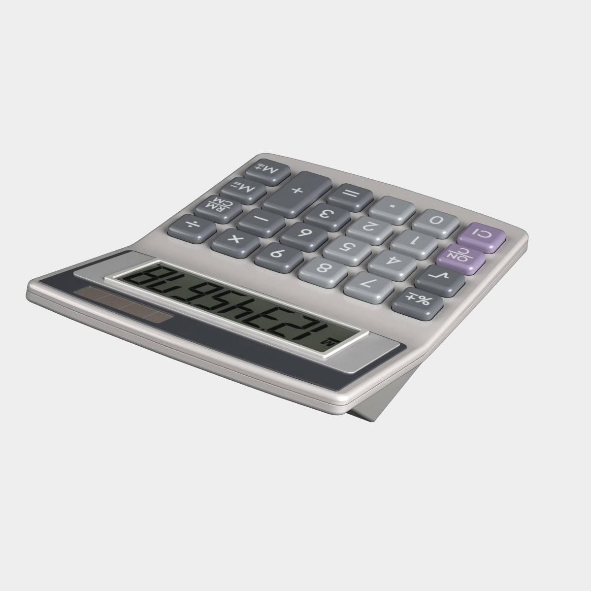 Solar Calculator 3D model | CGTrader