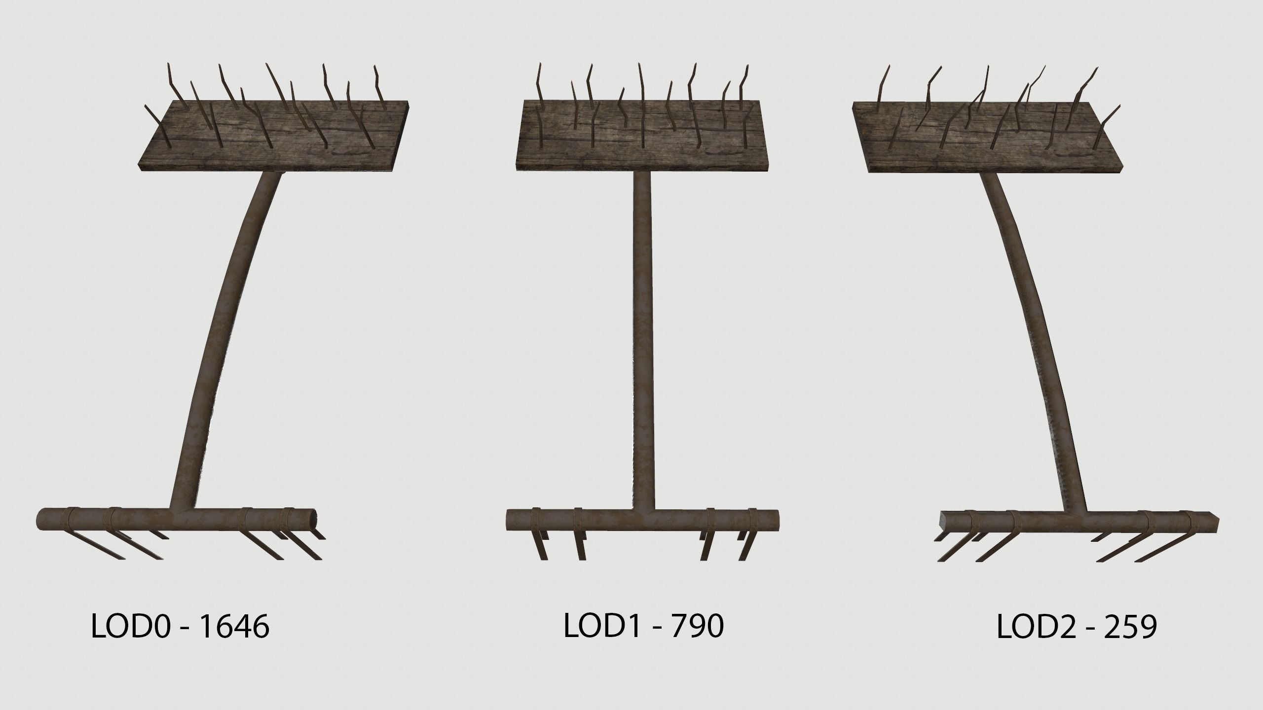 3D model Spiked trap VR / AR / low-poly | CGTrader