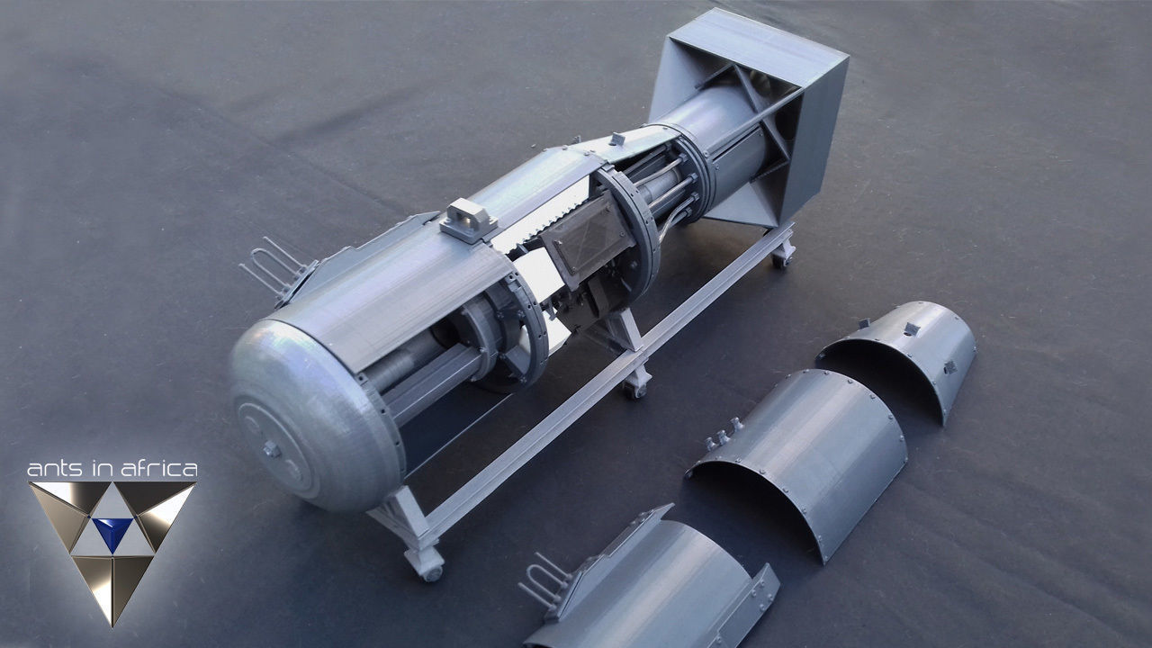 Atomic bomb cutaway scale model 3D model 3D printable | CGTrader