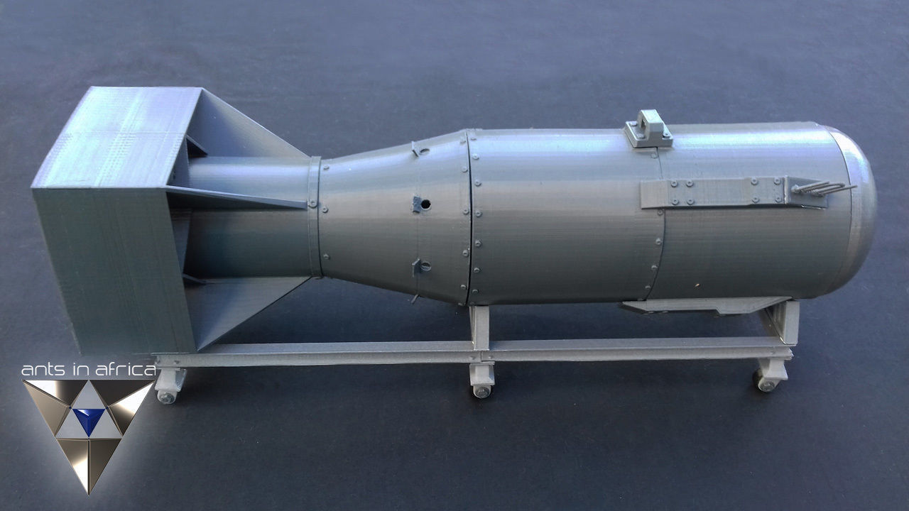 Atomic bomb cutaway scale model 3D model 3D printable | CGTrader